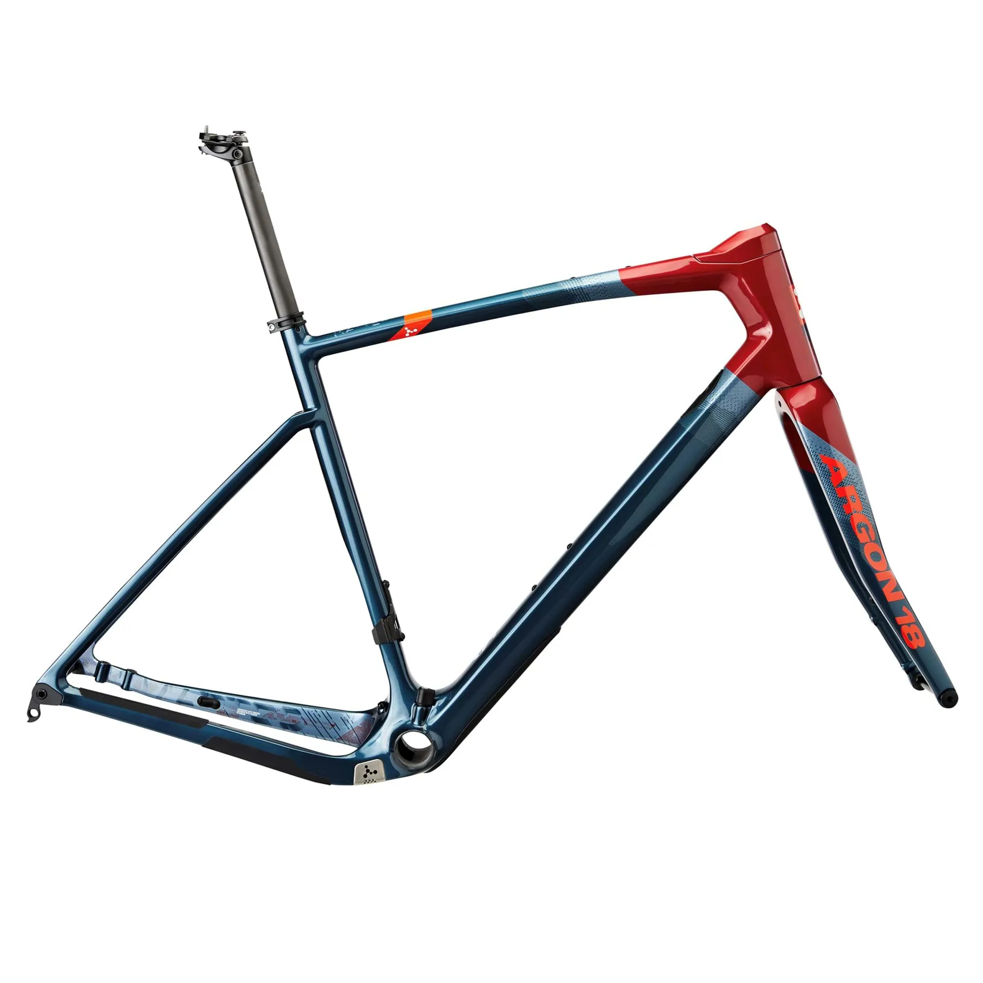 ARGON 18 Dark Matter Disc in Dawn Blue Dark Red - Frameset